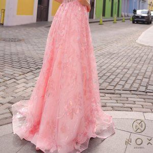 Nox | Dresses | New Long Formal Floral Sleveless Aline Dress Embroidered With Sequins Nx T332 ...